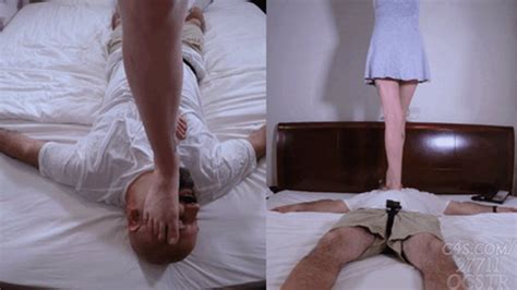 Katie Kingerie Tramples Slave With Her Feet Bed And Wall Cams 4k Object Crush Smother