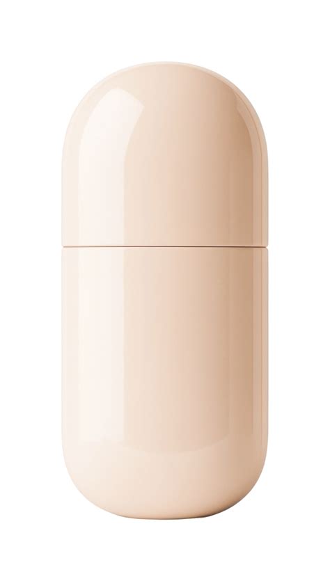 Sleek Minimalist Capsule Shape Storage Container With Glossy Finish