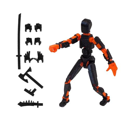 Titan 13 Action Figure Set T13 Action Figure 3d Printed Action Figures Movable Multi Jointed