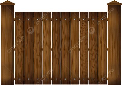 A Wooden Fence Boundary Vertical Division Vector Boundary Vertical Division Png And Vector