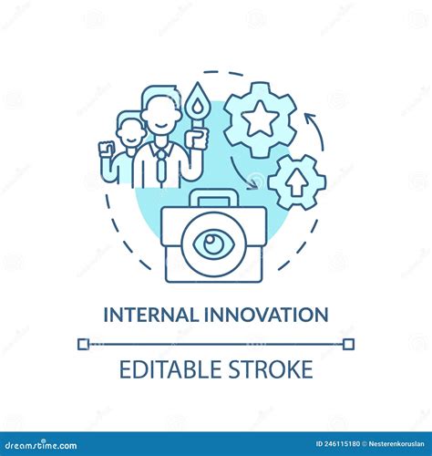 Internal Innovation Turquoise Concept Icon Stock Vector Illustration Of Business Strategy