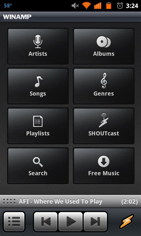 Winamp For Android Updated New Great Features Onboard