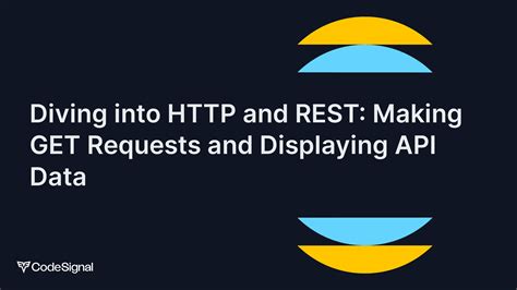 Diving Into And Rest Making Get Requests And Displaying Api Data
