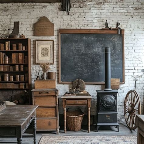 Free Vintage Classroom Interior Image Vintage Classroom Rustic