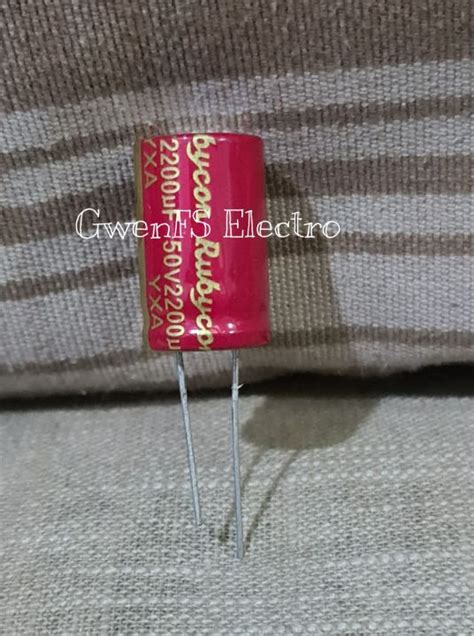 Elco 2200uf 50v Rubycon Merah 2200 Uf 50 V Red Elko Rubikon Lazada Indonesia
