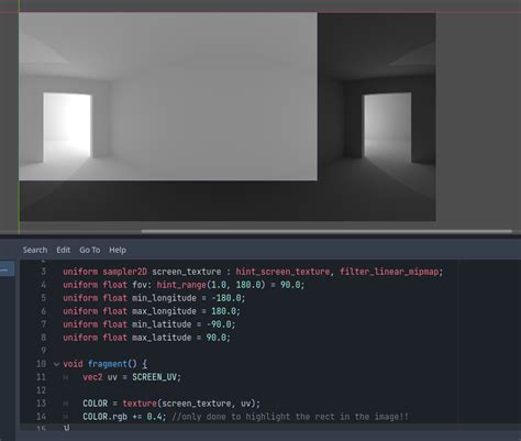Screen Space Equirectangular Shader Archive Godot Forum