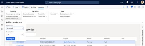7 Dynamics 365 Add To Workspace Ellipse Solutions