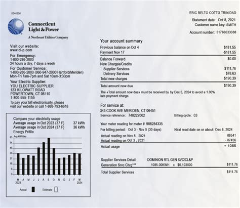 Connecticut Electricity Bill Pdf