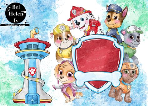 Paw Patrol Watercolor Clip Art Paw Patrol Png Download Paw Inspire