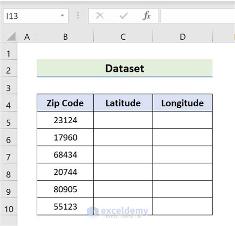How To Convert Zip Code To Latitude And Longitude In Excel