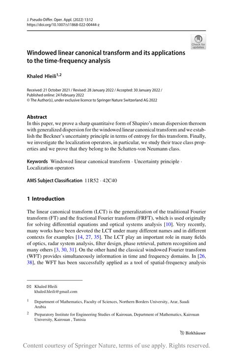 Windowed Linear Canonical Transform And Its Applications To The Time Frequency Analysis