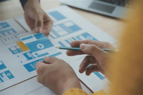Premium Photo Ux Graphic Designer Creative Sketch Planning
