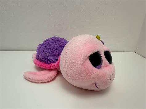 Ty Beanie Boo “rosie” The Pink And Purple Turtle No Hang Tag 6 Inch