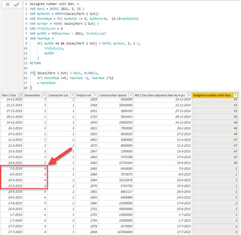 assign number to a ranges of dates dax calculations enterprise dna