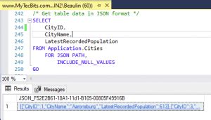 How To Export A Table To JSON File In SQL Server My Tec Bits