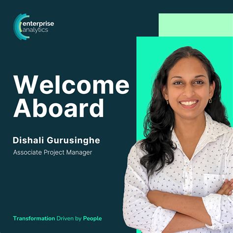 Enterprise Analytics Were Excited To Welcome Dishali Gurusinghe To