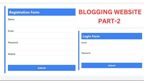 Part 2 Blogging Project Using Html Css Javascript Javascript