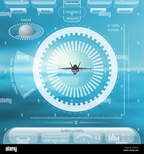 HUD Futuristic Technology GUI Interface Template Design Stock Vector Image Art Alamy