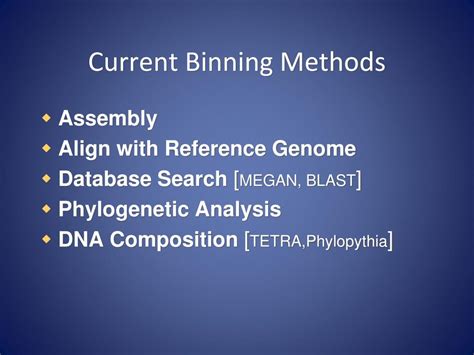 Ppt Compostbin A Dna Composition Based Metagenomic Binning Algorithm Powerpoint Presentation