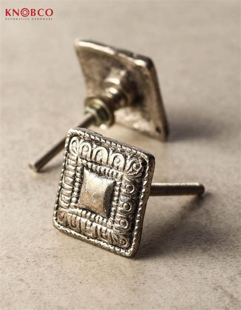 Antique Square Metal Cabinet Drawer Knobs Rhomedecoratingtips