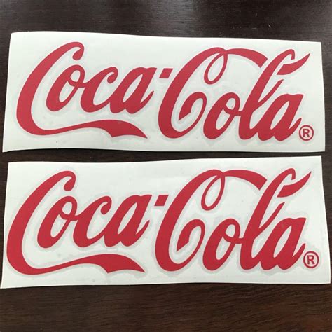 2 9 X 3 Coca Cola Red Script Logo Vinyl Sticker Decal Made In Usa