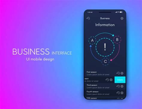 Mobile Application Interface Ui Design Stock Vector Stock Vector By Amelisk