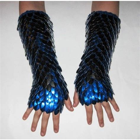 Dragonhide Armor Gauntlets Phoenix Knitted Scale Maille By Liked On