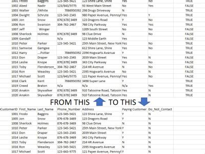 DATA CLEANING LARGE DATASETS With PYTHON Upwork