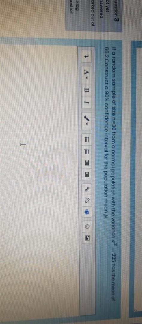 Solved Uestion 3 If A Random Sample Of Size N30 From A
