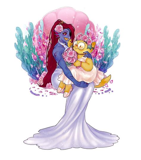 Fan Art Of Alphys And Undyne From Undertale