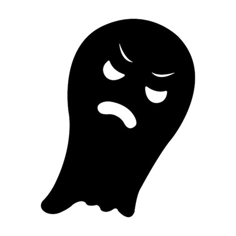 Premium Vector Halloween Ghost Icon Isolated On White Background