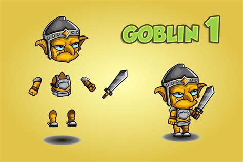 Goblin 2d Game Character Sprite Sheet By Free Game Assets Gui Sprite
