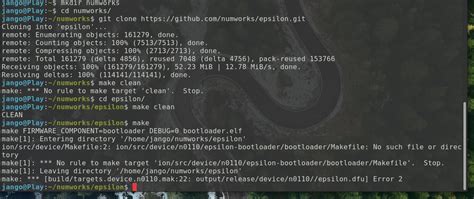 Build And Run Your Own Version Of Epsilon Make Command Failing · Issue 1873 · Numworks
