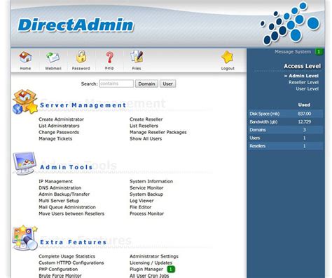 Software Recommendation All In One Web Administration Tool