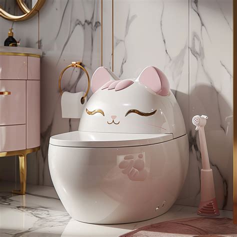 Meow And Wow Cat Shaped Toilets For A Playful Touch In Your Bathroom