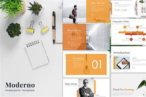 Moderno Powerpoint Template Di Inspirasign Su Poweredtemplate Modello Powerpoint 08211
