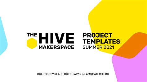 The Hive Makerspace Website Project Templates Figma