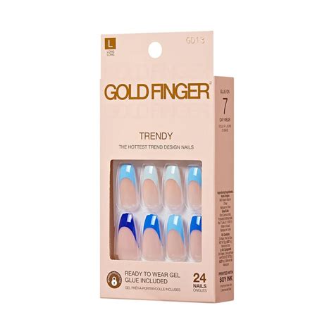 Gold Finger Trendy Nail Color Sparkle With Every Move