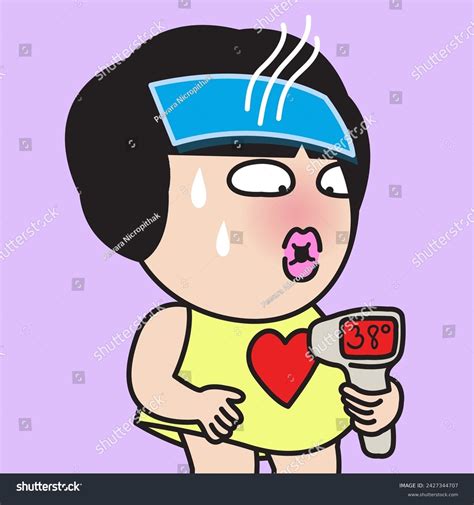 Woman Hand Holding Electric Clinical Thermometer Stock Vector Royalty Free 2427344707