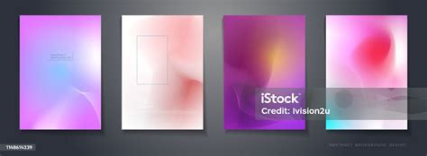 추상적인 배경 구성 다채로운 유체 추상화 배경에 대 한 홀로 그래픽 및 그라데이션 색상 디자인의 벡터 집합입니다 배너 포스터 벽지 전단지 브로셔 용 레이아웃 템플릿 0명에