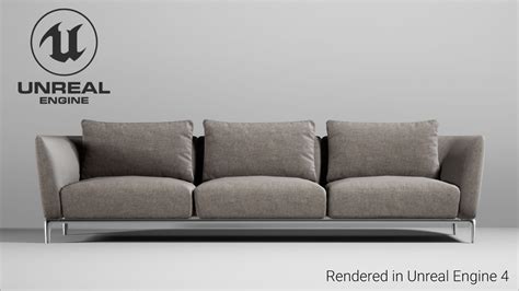 Sofa Unreal Engine 4 3d Model Turbosquid 1301815