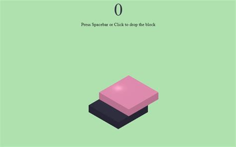Tower Blocks Game Using Htmlandcss In Threejs With Source Code