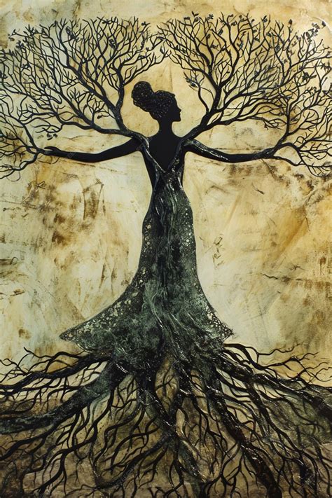 Premium Photo An Artistic Interpretation Of A Woman As A Tree