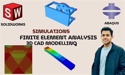 create 3d cad models and run fea simulation using abaqus by