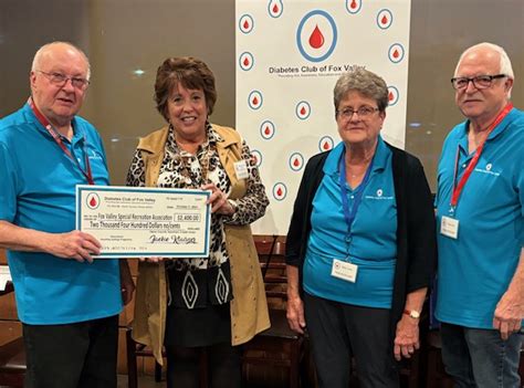 Diabetes Club Gives Fvsra 2400 For Diabetes Education Diabetes Club