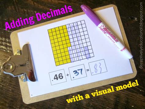 Relentlessly Fun Deceptively Educational Adding Decimals With A