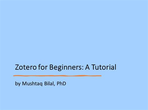 Zotero For Beginners A Complete Tutorial
