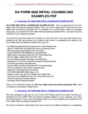 2023 2026 Form Da 4856 Fill Online Printable Fillable Blank Pdffiller