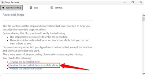 How To Use Steps Recorder When Troubleshooting Windows Geeky Insider