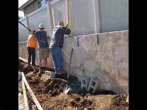 Retaining Wall Drainage With Weep Holes Youtube